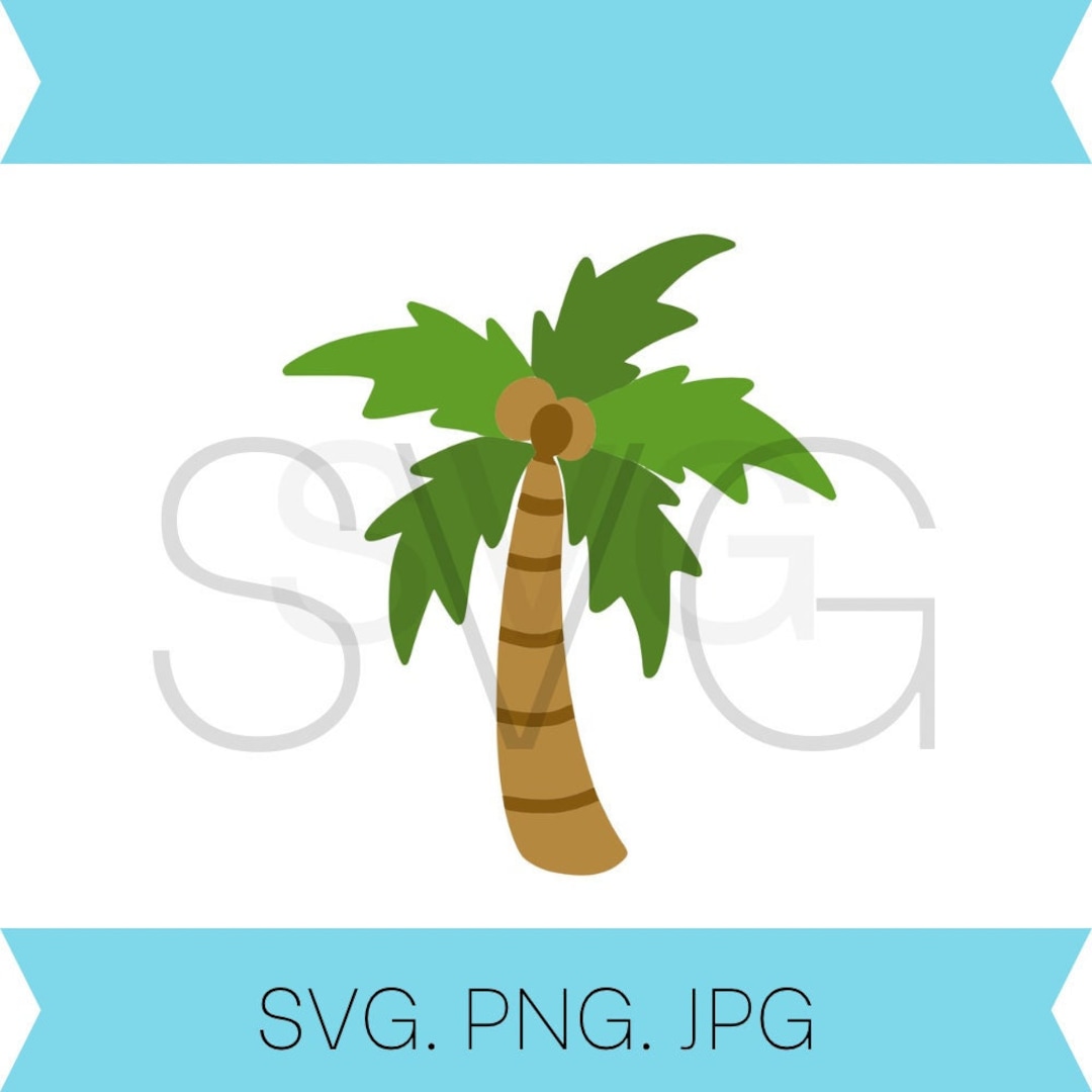 Palm Tree SVG, Layered Palm Tree SVG, Colored Palm Tree Svg, Summer SVG ...