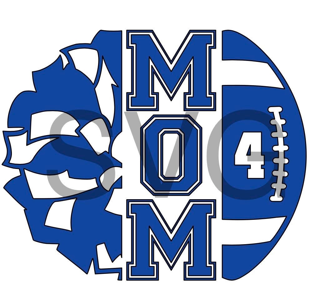 Football Mom and Cheer Mom Svg - Football Mom Svg -cheer Mom - Cut File ...