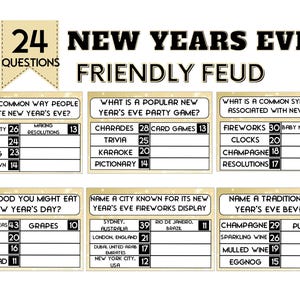 New Years Eve Family Feud. Friendly Feud. New Years Feud. New Year ...