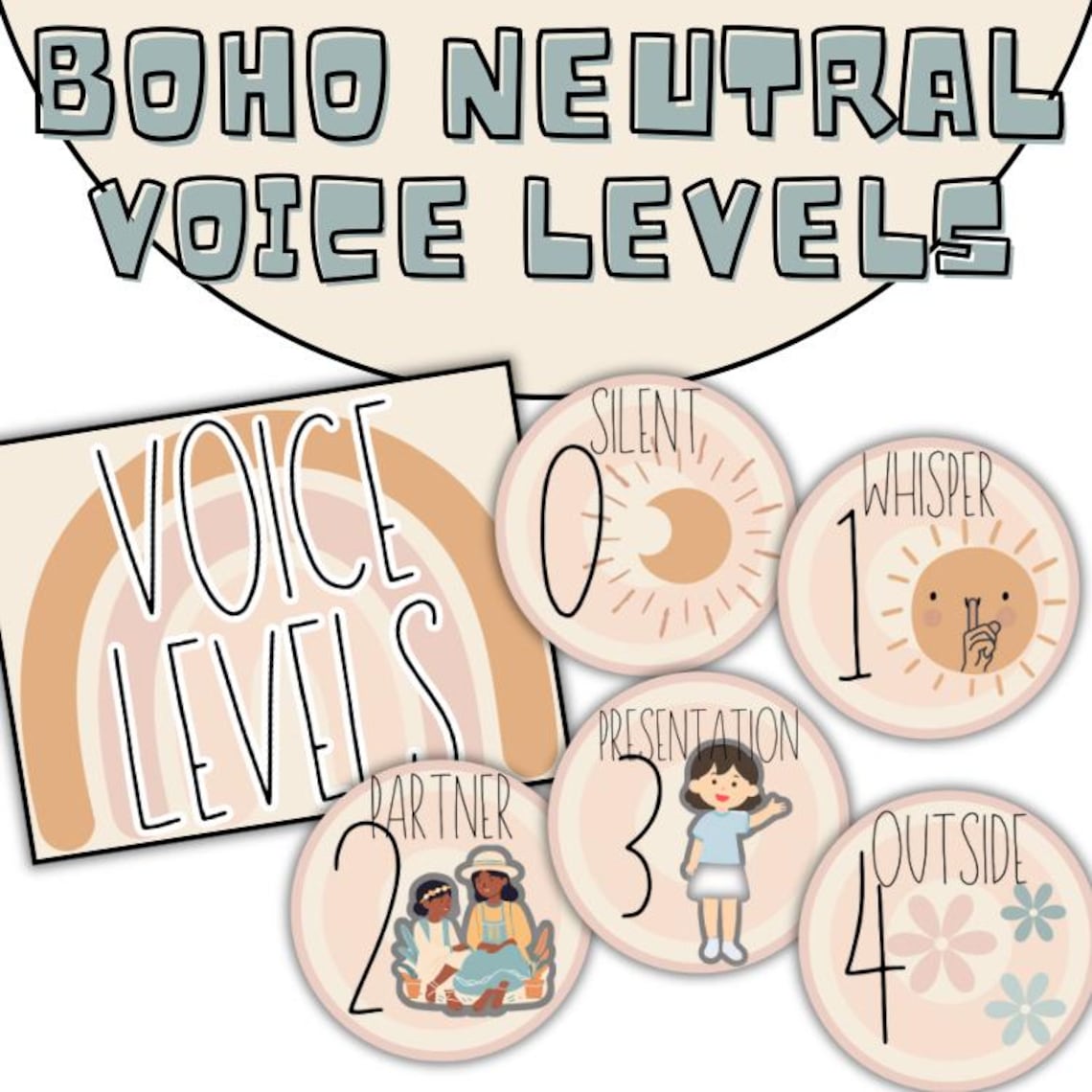 Boho Classroom Decor Bundle | Educational Wall Art | Homeschool Decor ...