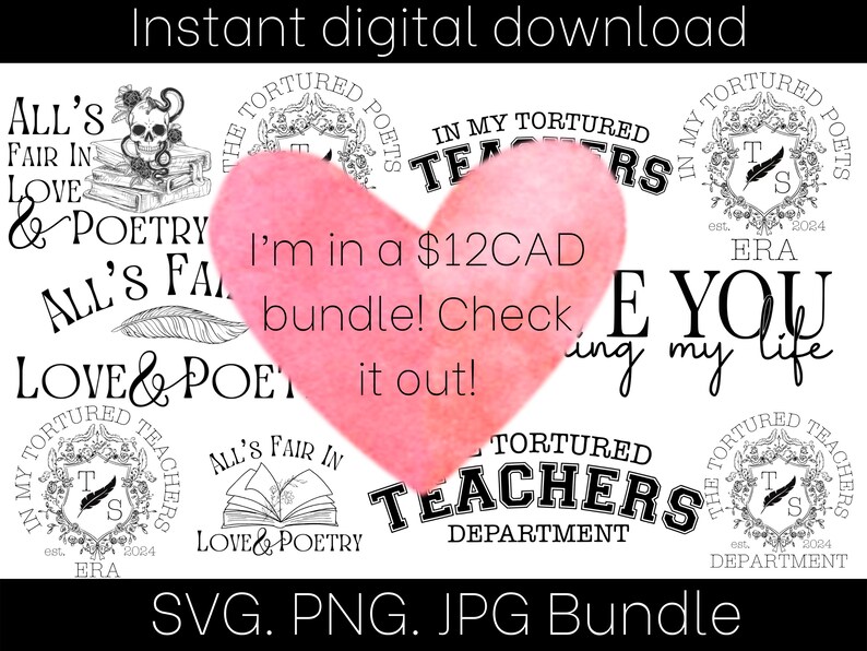 Alls Fair in Love and Poetry Svg. PNG. Jpg. TTPD Digital Design ...
