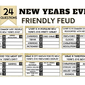 New Years Eve Family Feud. Friendly Feud. New Years Feud. New Year ...