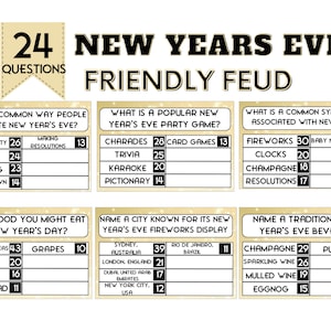 New Years Eve Family Feud. Friendly Feud. New Years Feud. New Year ...