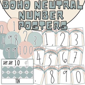 Boho Classroom Decor Bundle | Educational Wall Art | Homeschool Decor ...