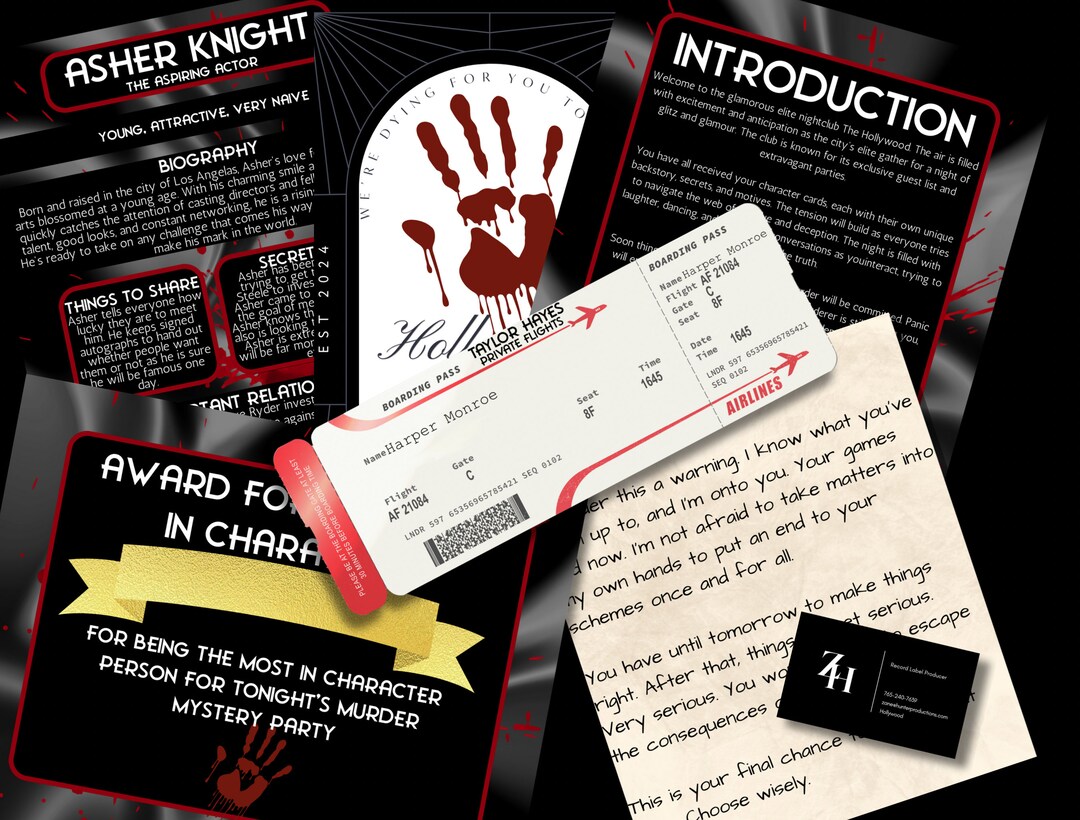 Murder Mystery Party. Printable Murder Mystery. Murder Mystery Hunt ...