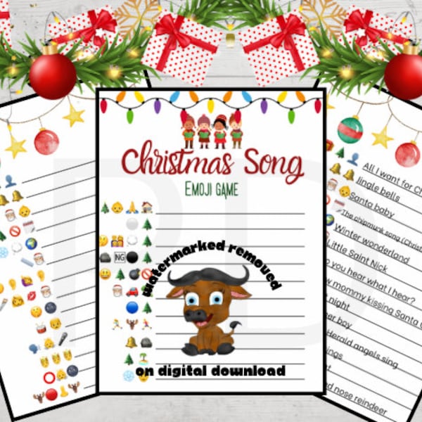 Guess the Christmas Song Emoji - Etsy