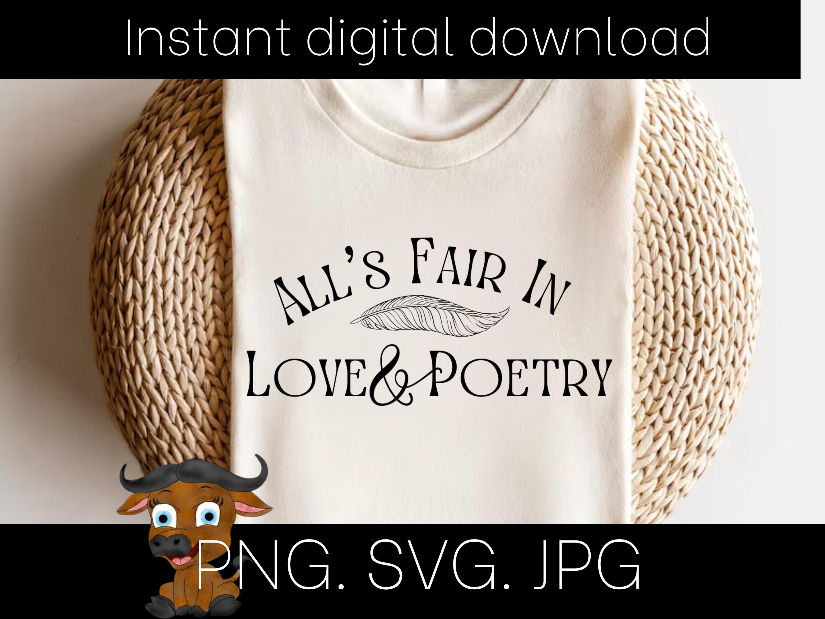 Alls Fair in Love and Poetry Svg. PNG. Jpg. TTPD Digital Design ...