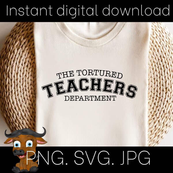 Tortured Teachers Department Svg - Etsy