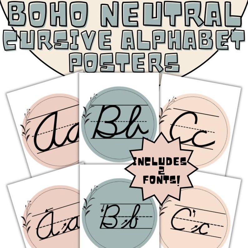 Boho Classroom Decor Bundle | Educational Wall Art | Homeschool Decor ...