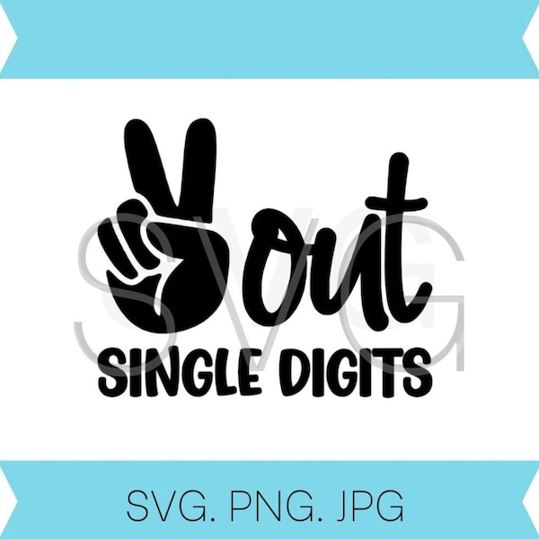 Peace Out Single Digits Invitation - Etsy