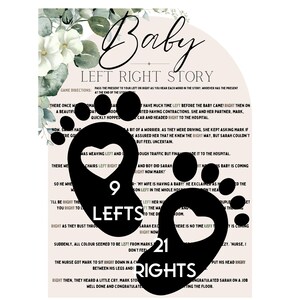 Baby Shower Left Right Game Story. Left Right Baby Shower Game. Baby ...