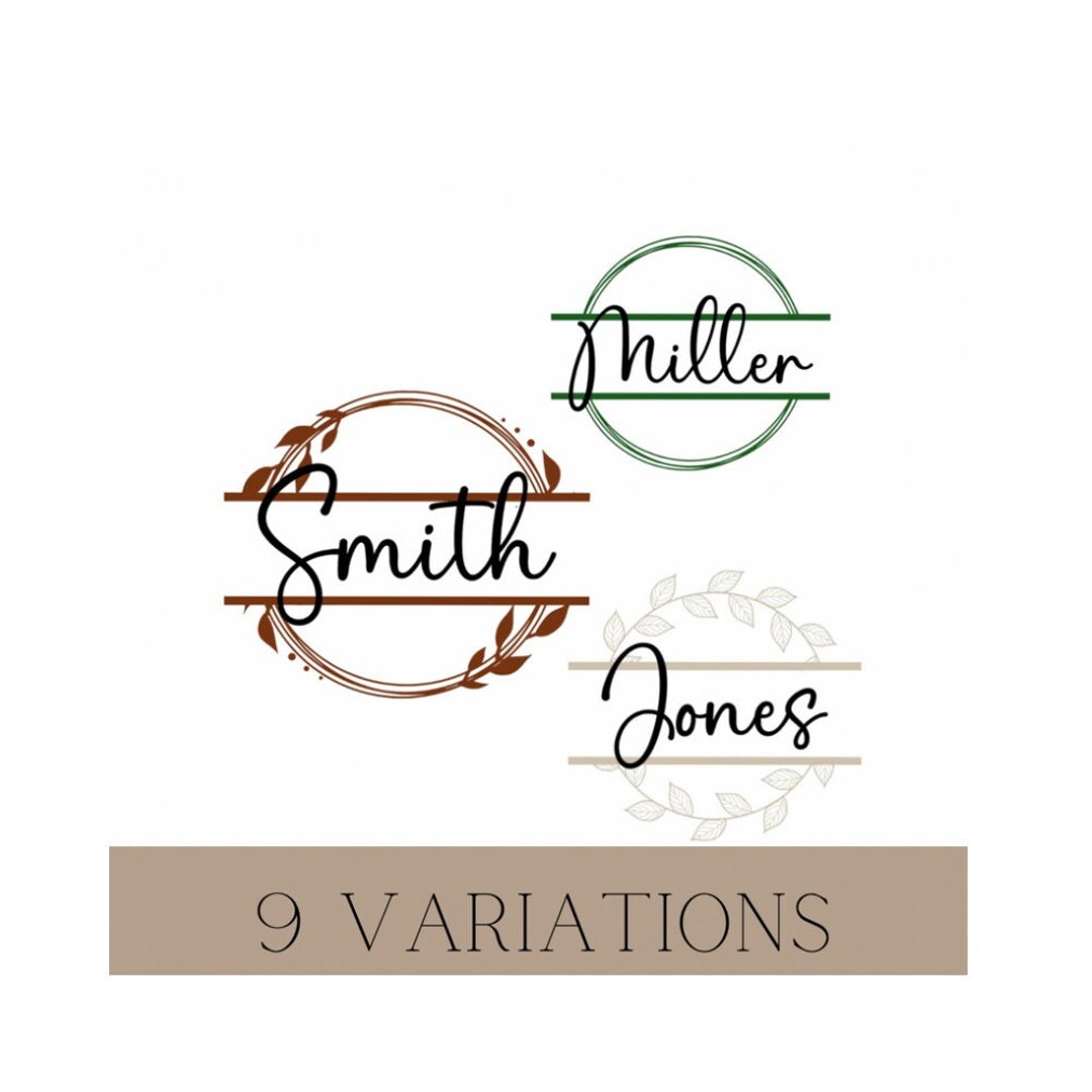 Circle Monogram Svg. Wedding Monogram Svg. Monogram Keychain Svg ...