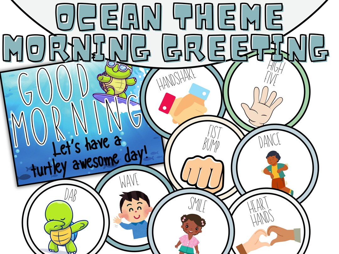 Ocean Morning Greeting, How We Say Hello, Under the Sea Kindergarten ...