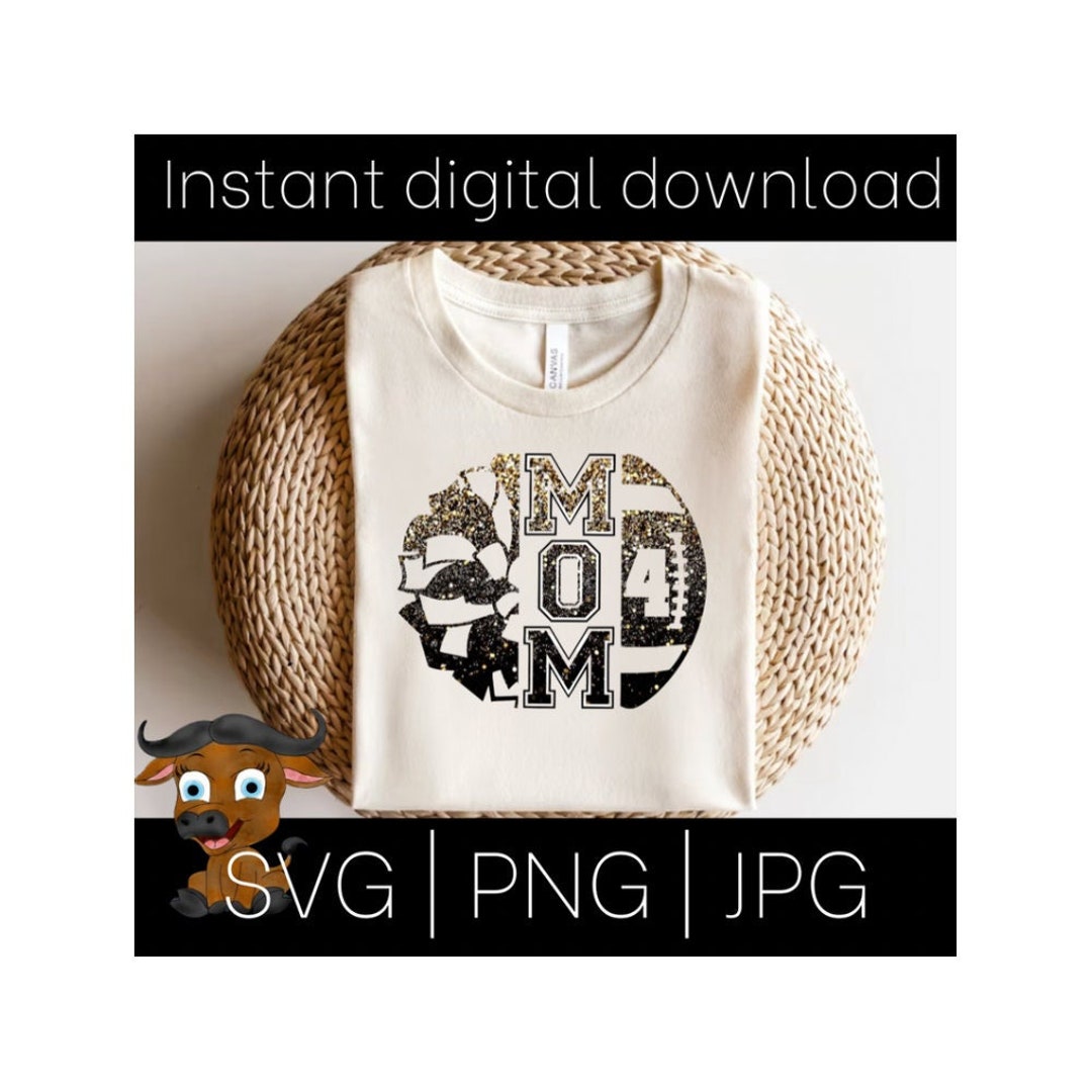 Football Mom And Cheer Mom Svg Football Mom Svg Cheer Mom Cut File