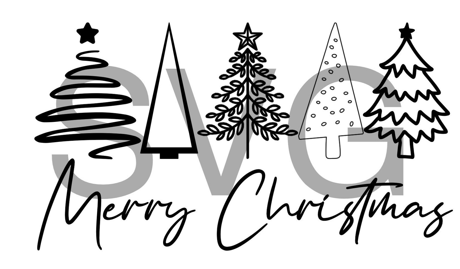 Merry Christmas Tree SVG. Christmas Shirt SVG. Merry and - Etsy
