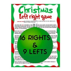 Christmas Left Right Game Story. Christmas Party Pass the Present Game ...
