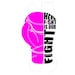 Pink Boxing Glove Cancer Fighter Svg. Inspiring Survivor Quote Png. Her ...