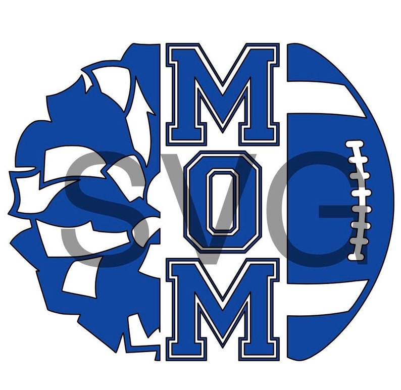 Football Mom And Cheer Mom Svg Football Mom Svg Cheer Mom Etsy