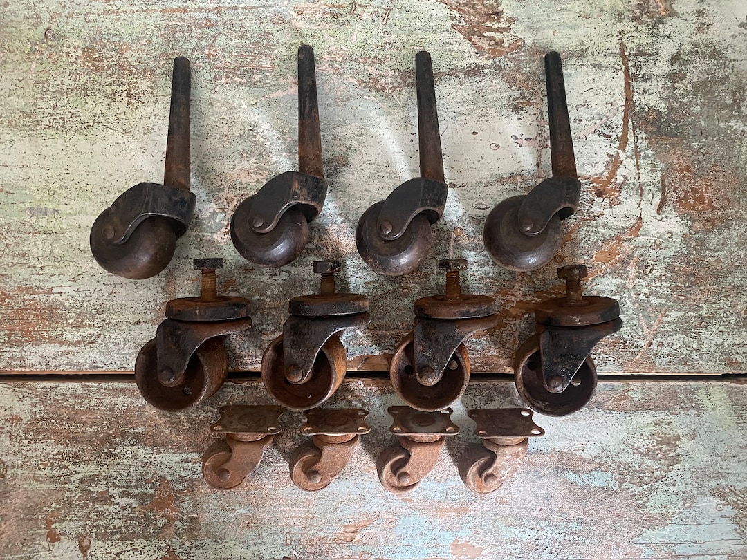 Vintage Casters / Wheels / Furniture Casters - Etsy