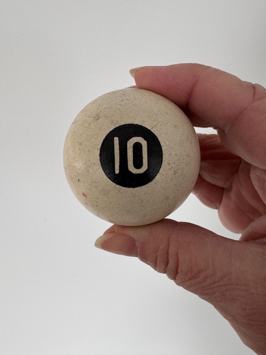 Vintage Clay Pool Balls Billiard Number 10 - Etsy