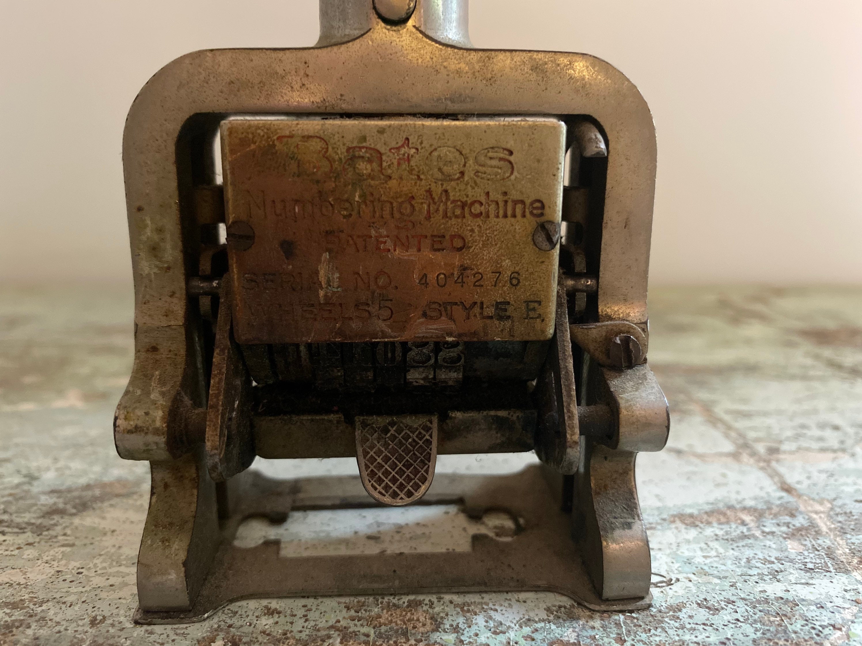 Vintage Numbering Machine - Etsy