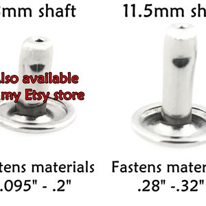 Stainless Steel Rivets, Long, Double Cap Rivets, Rivets for Leather ...