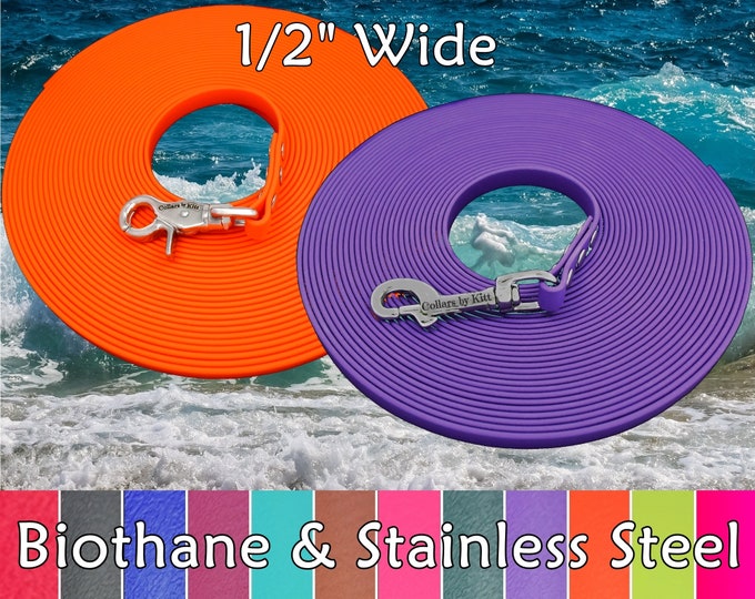 Biothane Tracking Line, Waterproof Drag Line, 1/2", Long Line for Scent ...