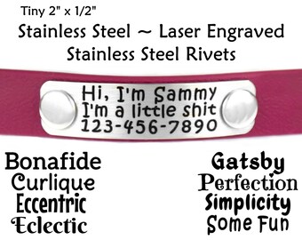 Name Plate Personalized Stainless Steel Rivet on ID for | Etsy