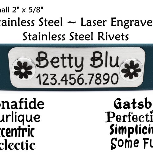 Rivet-on ID Plates - Etsy