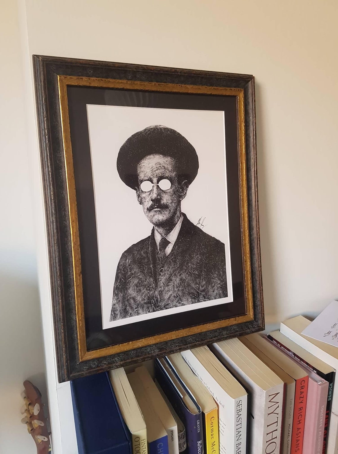Portrait of James Joyce, Irish Author - Illustration Print - Etsy