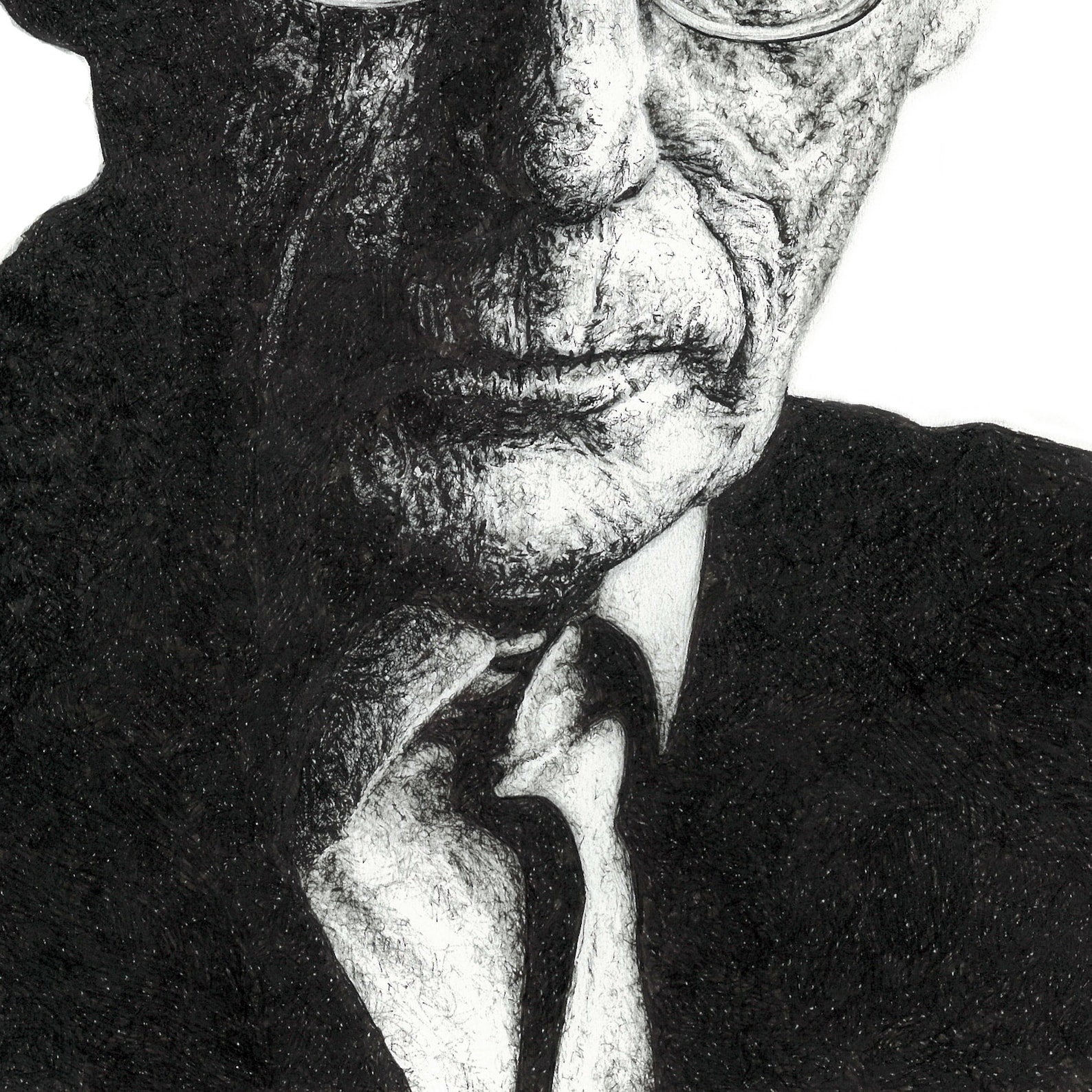Portrait of Samuel Beckett, Irish Playwright Author & Poet ...