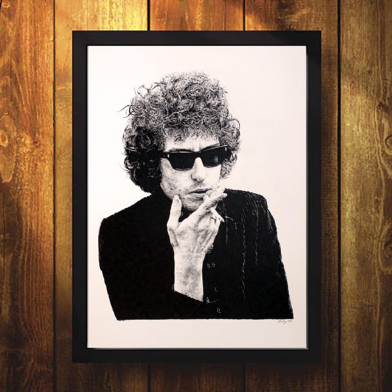 Bob Dylan Portrait - Etsy