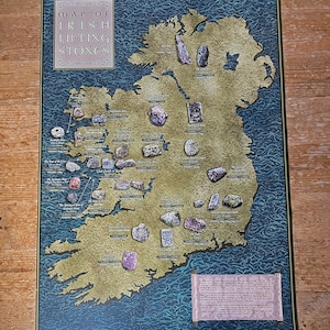 Map of Irish Lifting Stones - Etsy