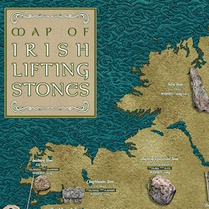 Map of Irish Lifting Stones - Etsy