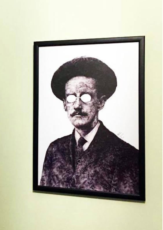 Portrait of James Joyce, Irish Author - Illustration Print - Etsy