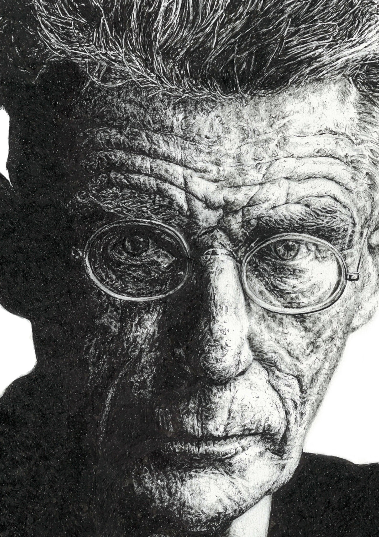 Portrait of Samuel Beckett, Irish Playwright Author & Poet ...