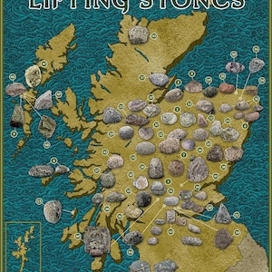 Map of Scottish Lifting Stones - Etsy