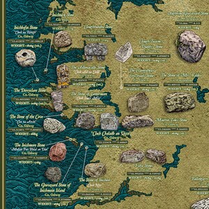 Map of Irish Lifting Stones - Etsy