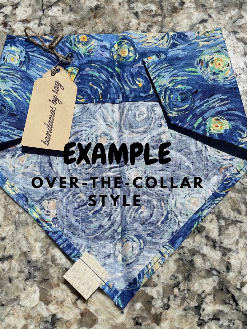 Starry Night Bandana - Etsy