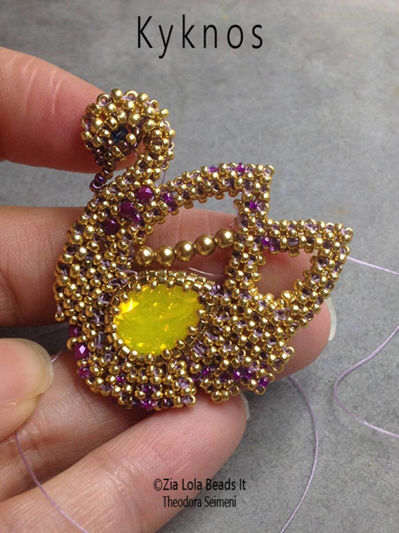 Instant Download - Kyknos (beaded Swan) Tutorial - Etsy