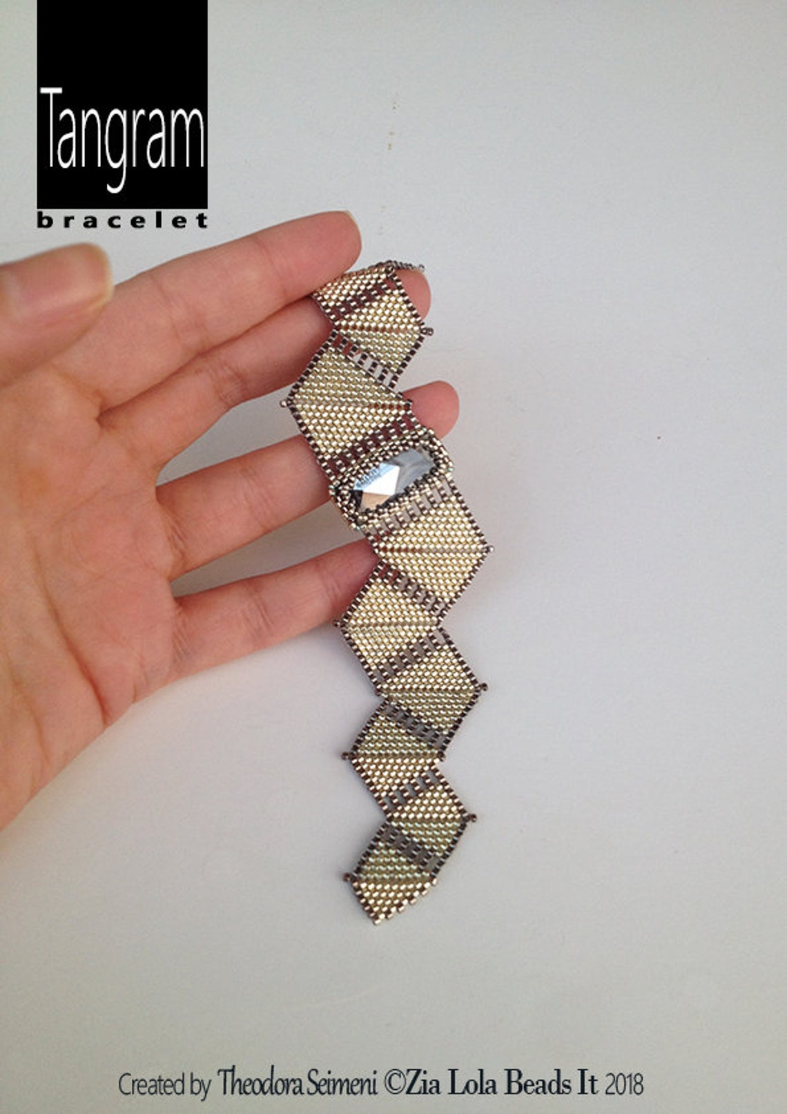 Instant Download Tangram Beaded Bracelet Tutorial - Etsy