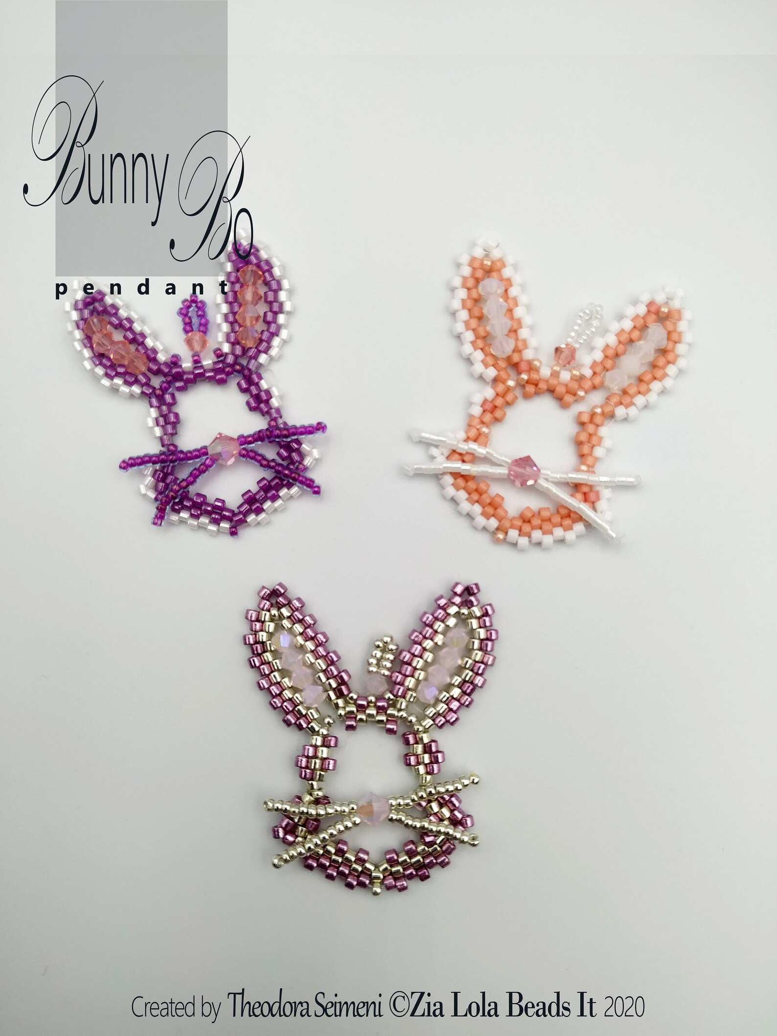 Instant Download - Bunny Bo Beaded Pendant - Etsy