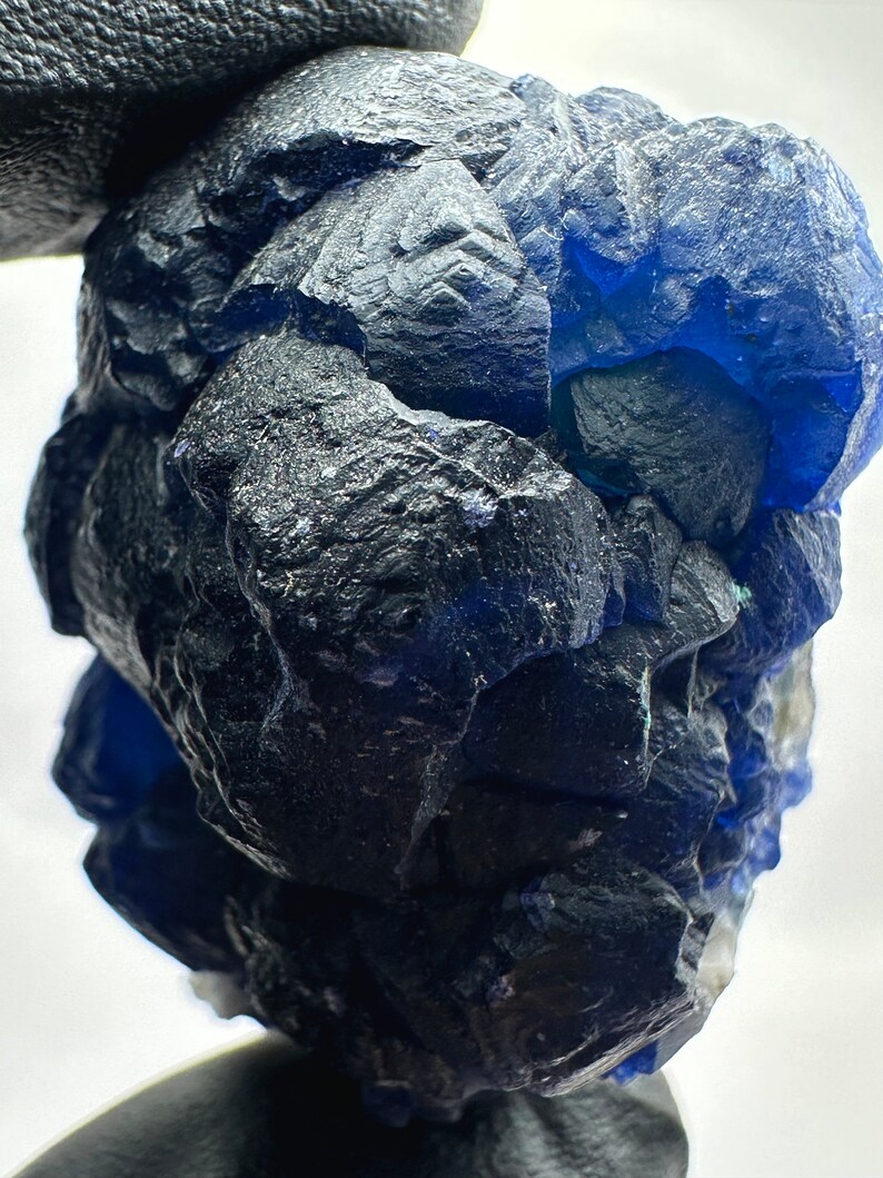 Blueberry Fluorite Octahedral BLUE Crystals Coated on Quartz - Etsy