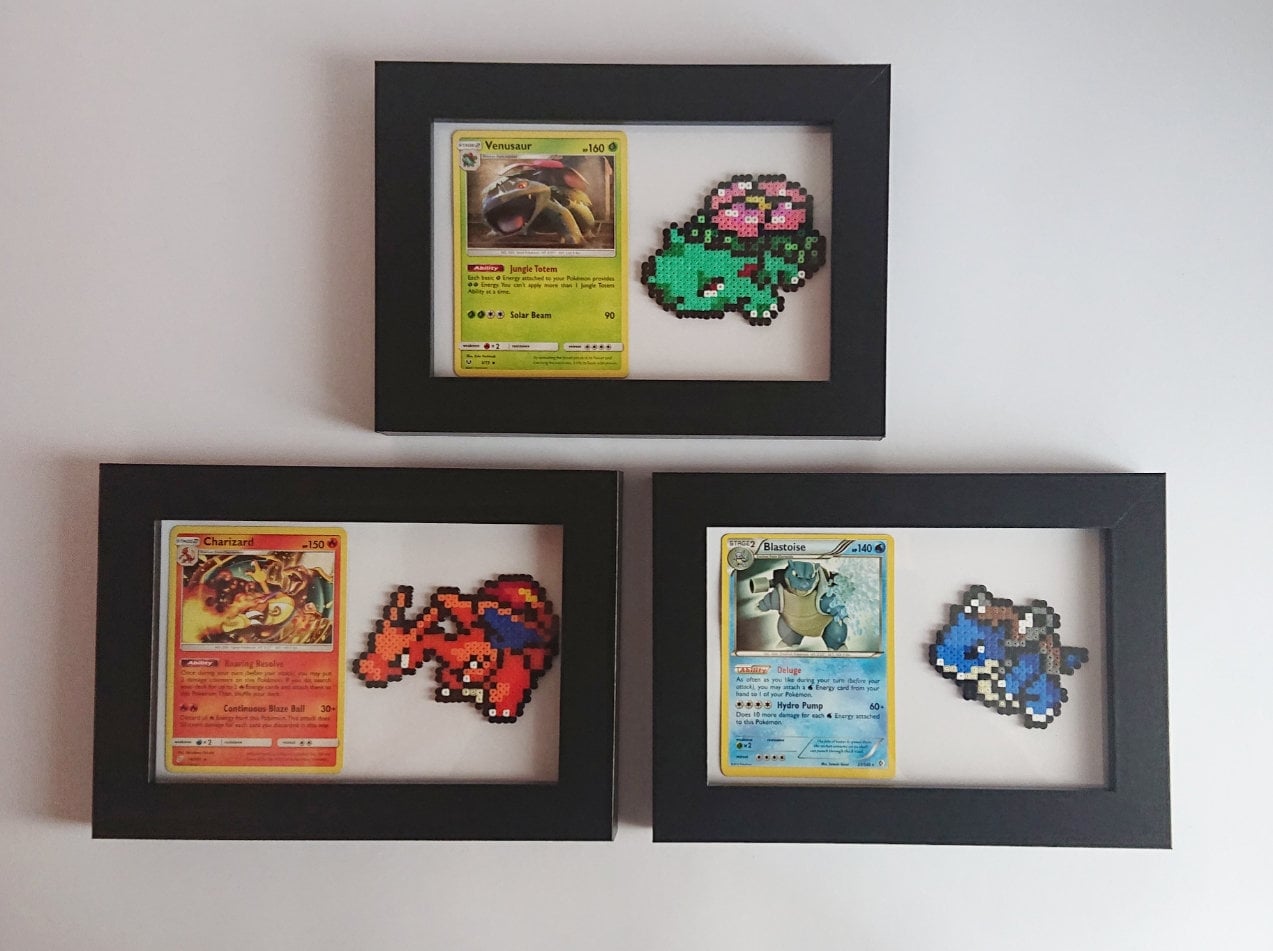 Pokemon Starter Evolution Frame With Starter Evolution Card charizard ...