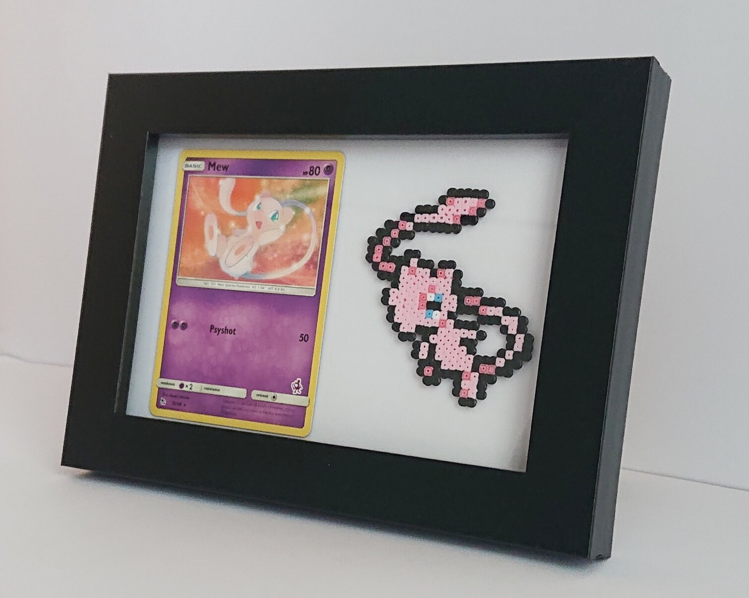 Pokemon Mew and Mewtwo Frame With Mew and Mewtwo Card - Etsy UK