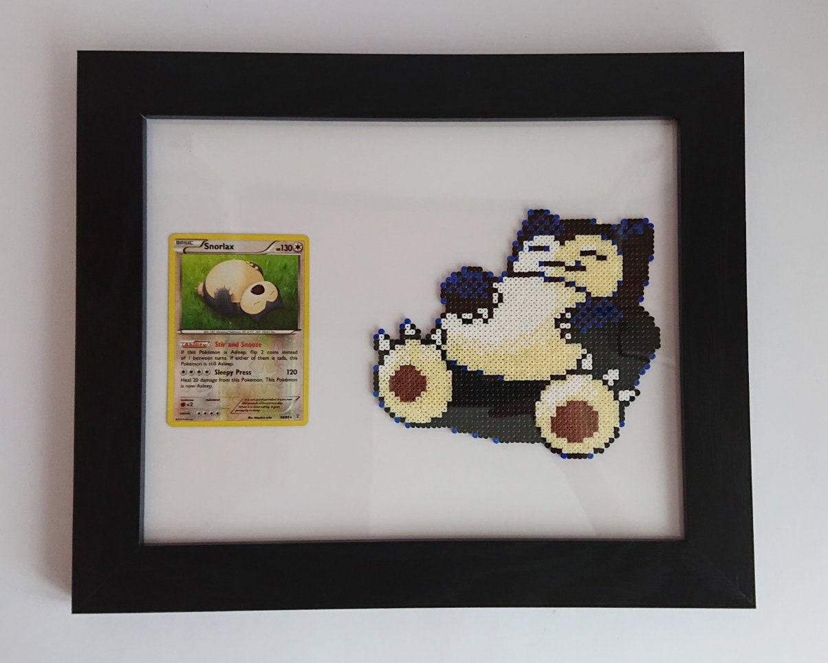 Pokemon Snorlax Frame With Snorlax Card - Etsy UK