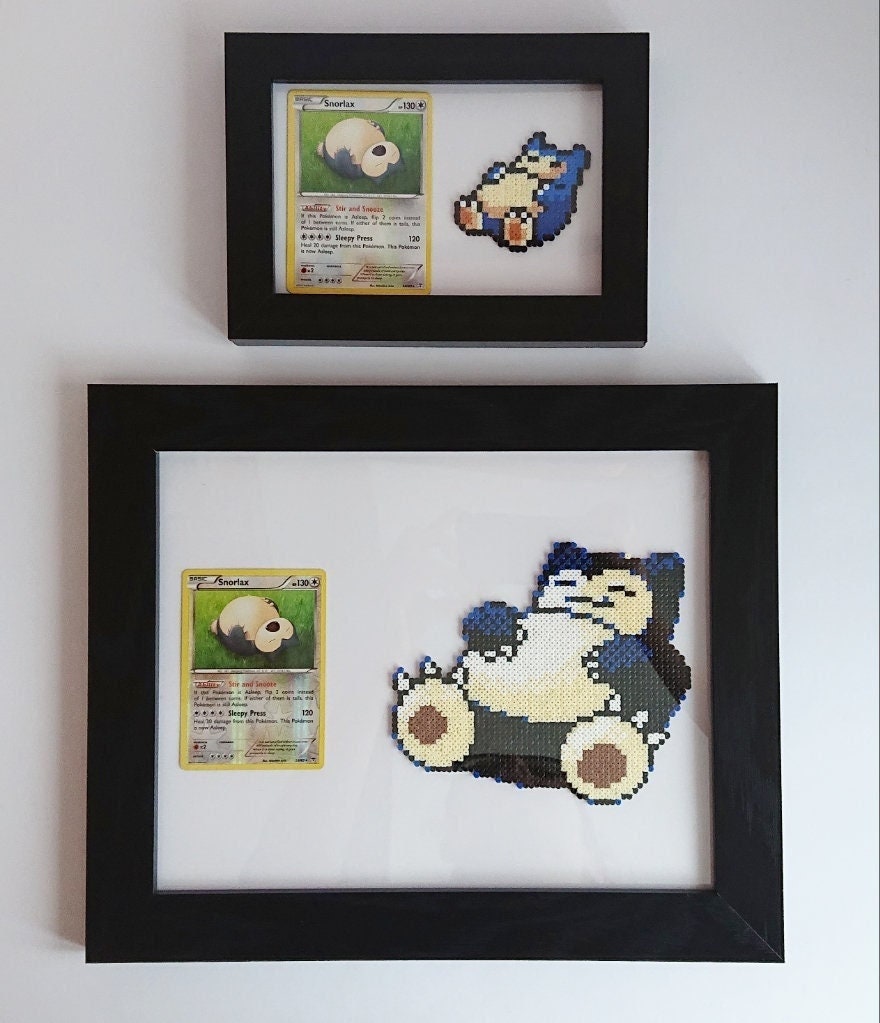 Pokemon Snorlax Frame With Snorlax Card - Etsy UK