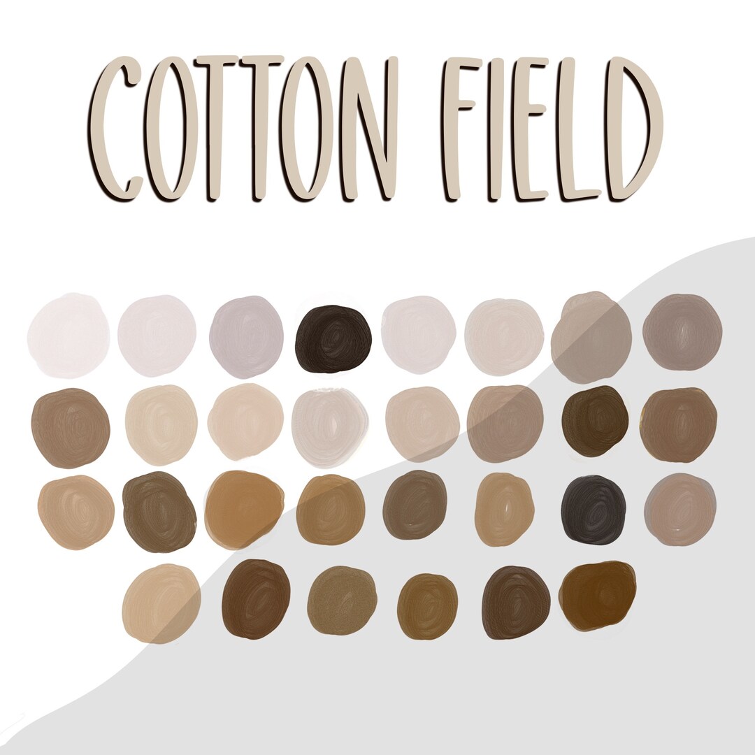 Cotton Field Color Palette for Procreate, Neutrals, Minimalistic ...