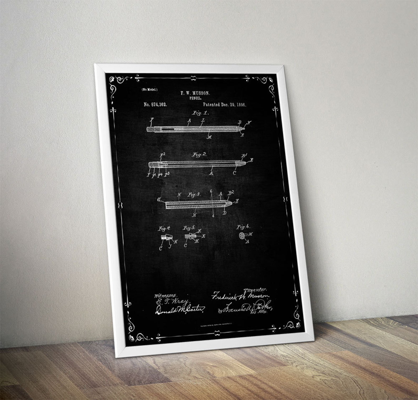 Pencil Poster, Pencil Patent, Pencil Print, Pencil Art, Pencil Decor ...