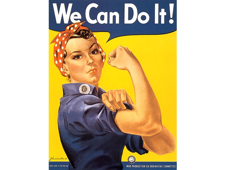 WW2 Poster Propaganda Poster We Can Do It Rosie the - Etsy